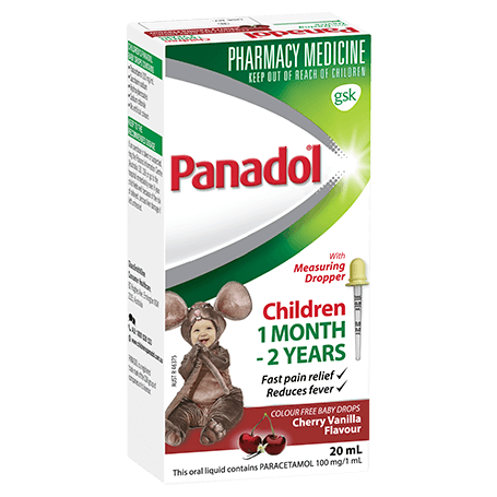 Colourfree Baby Drops 1 month -2 Yrs | Panadol Australia